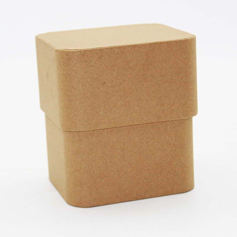 Kraft Paper Square Cardboard Tube With Matt Lamination UV Coating