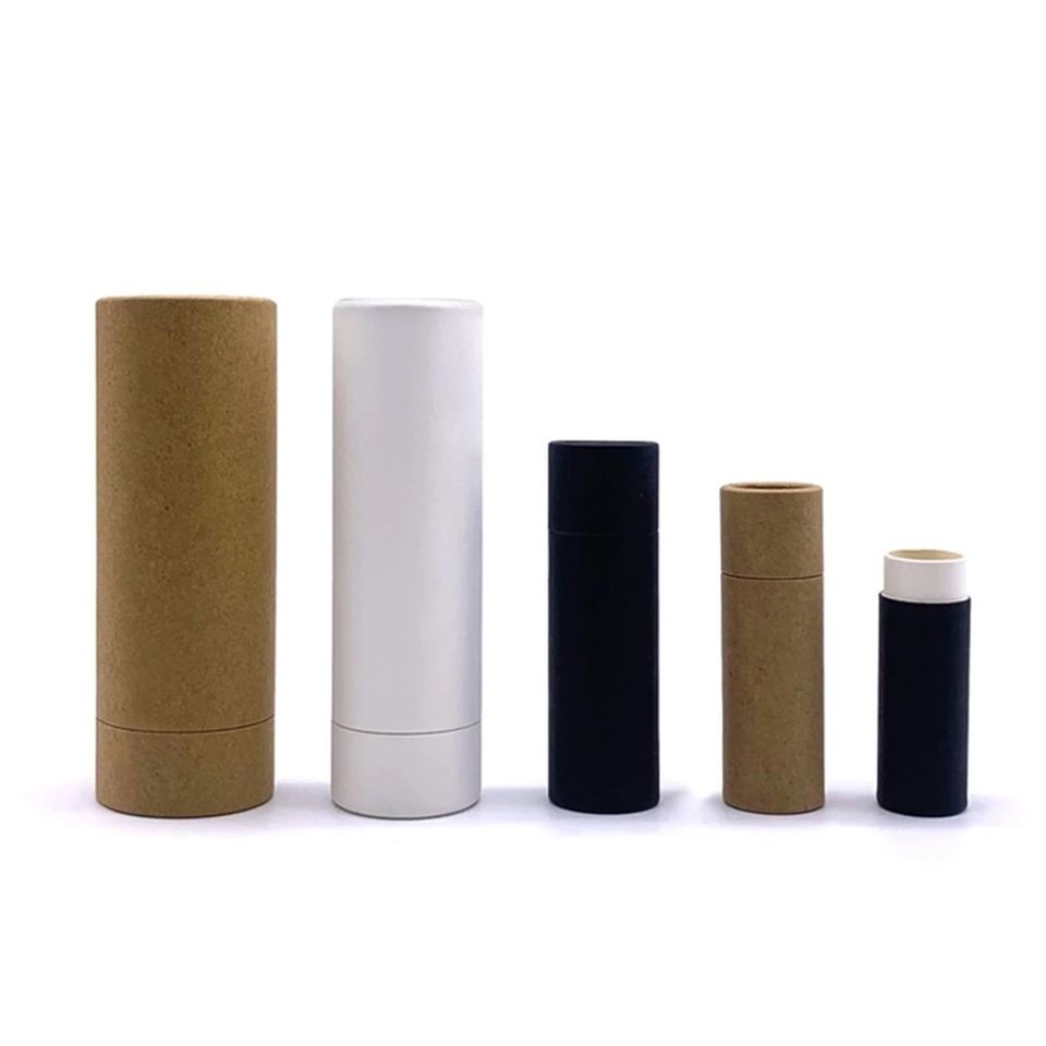 Custom Recycle Black Deodorant Containers Packaging Paper Tubes For Cream