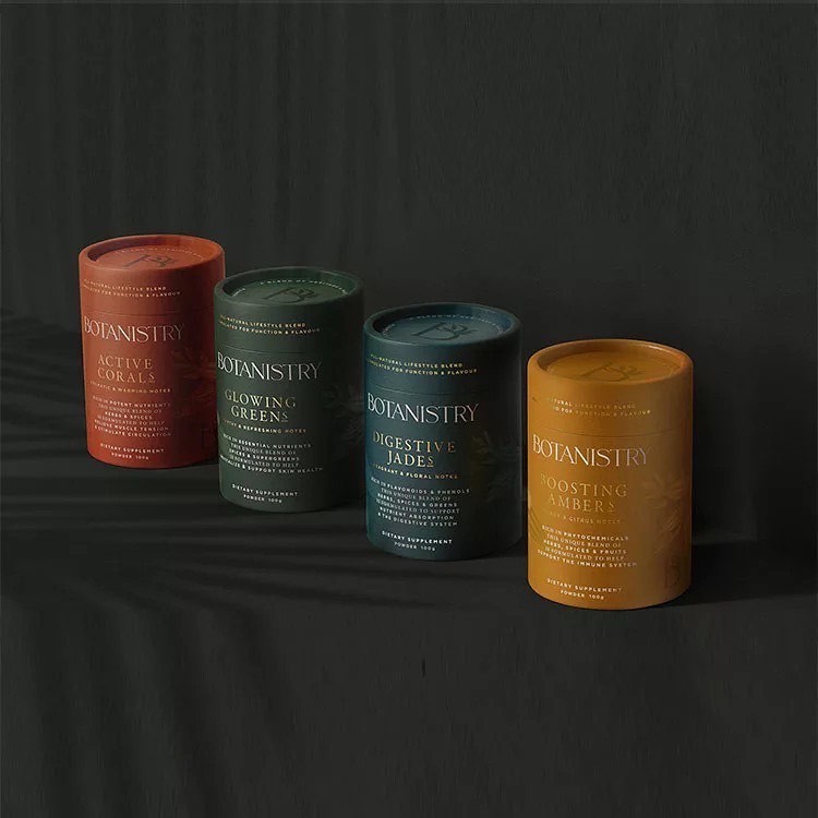 Biodegradable Food Grade Tea Protein Powder Coffee Beans Cylinder ...